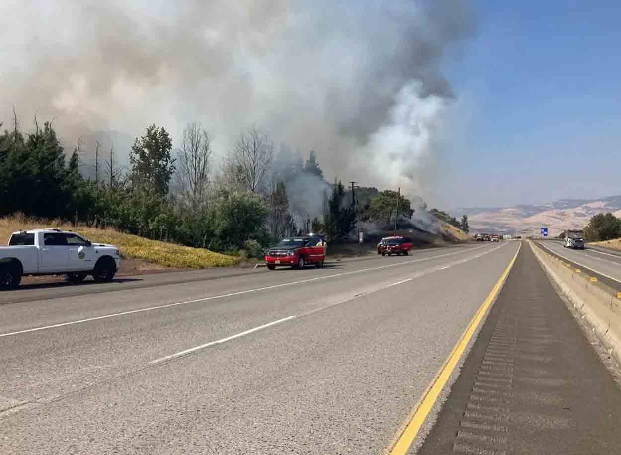 Ashland Fire On I-5 Wetlined & Contained By Firefighters | Daily Tidings