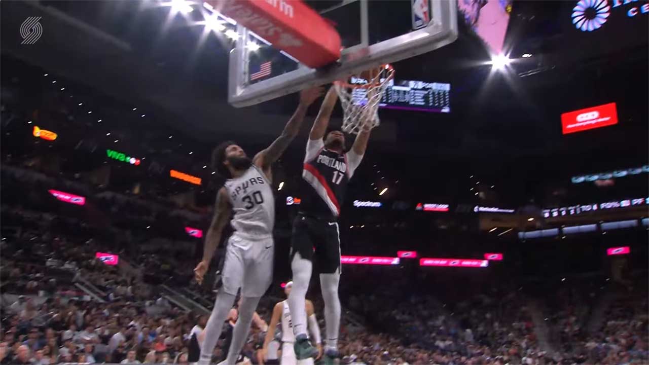 Despite Ayton’s Epic Dunk For Portland Trail Blazers, San Antonio Spurs ...